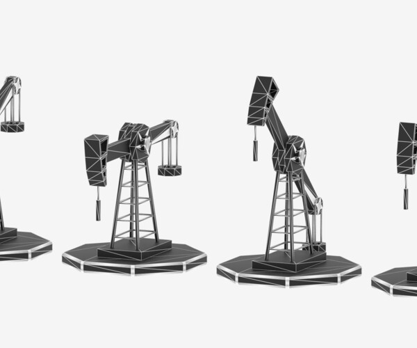 ArtStation - Cartoon Oil Pump Jack | Resources