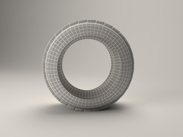 ArtStation - Car tire 3D model Low-poly 3D model | Resources