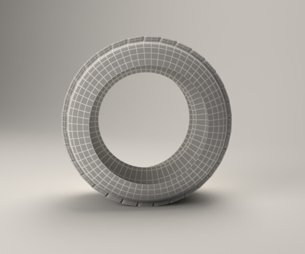 ArtStation - Car tire 3D model Low-poly 3D model | Resources