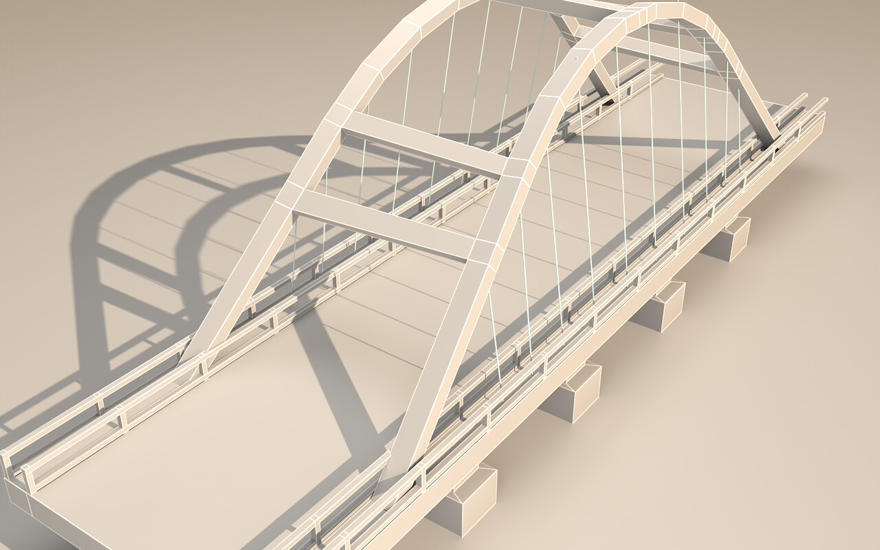 CAMILO NAVARRO - bridge Low-poly 3D model