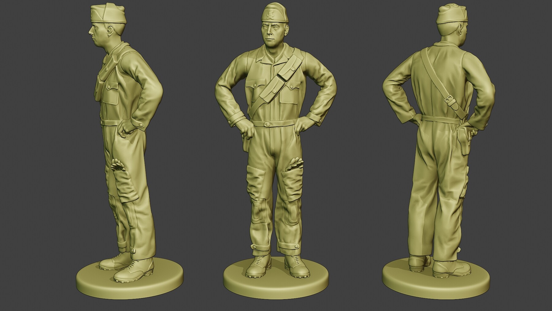 ArtStation - Italian Tank Crew ww2 ITCU1 Pack 1 | Resources