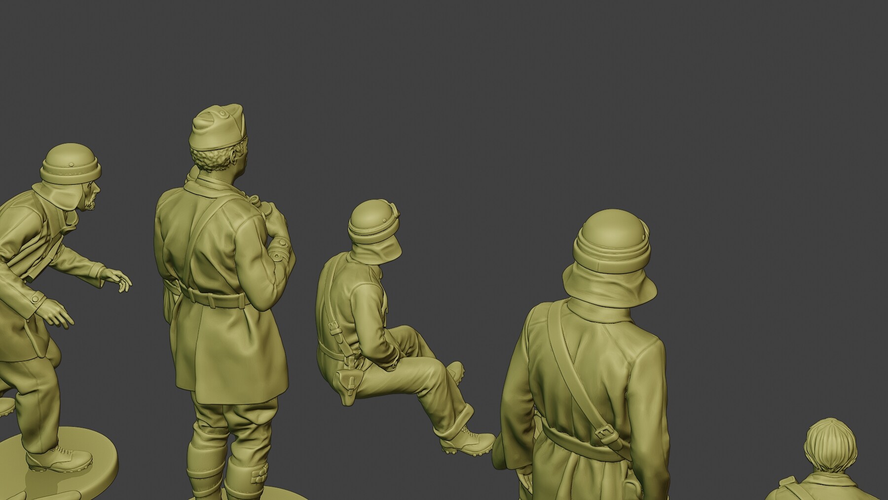 ArtStation - Italian Tank Crew ww2 ITCU1 Pack 1 | Resources