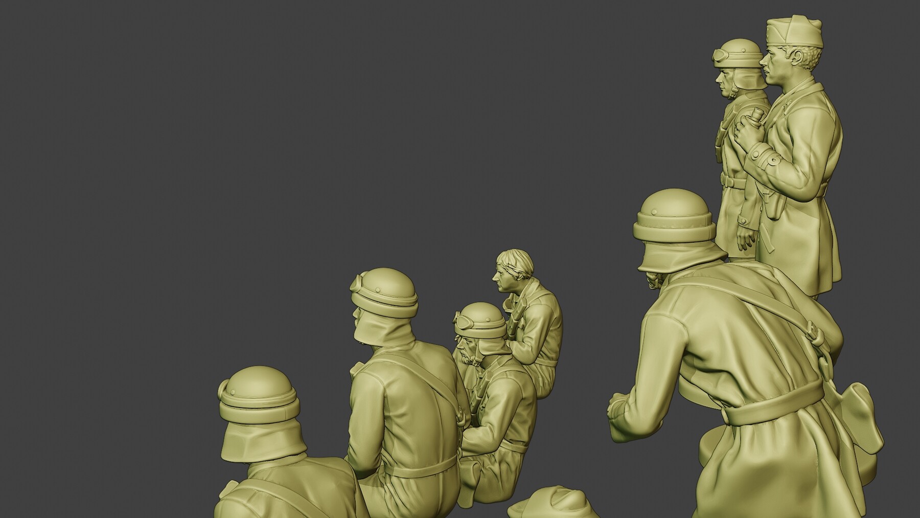 ArtStation - Italian Tank Crew ww2 ITCU1 Pack 1 | Resources