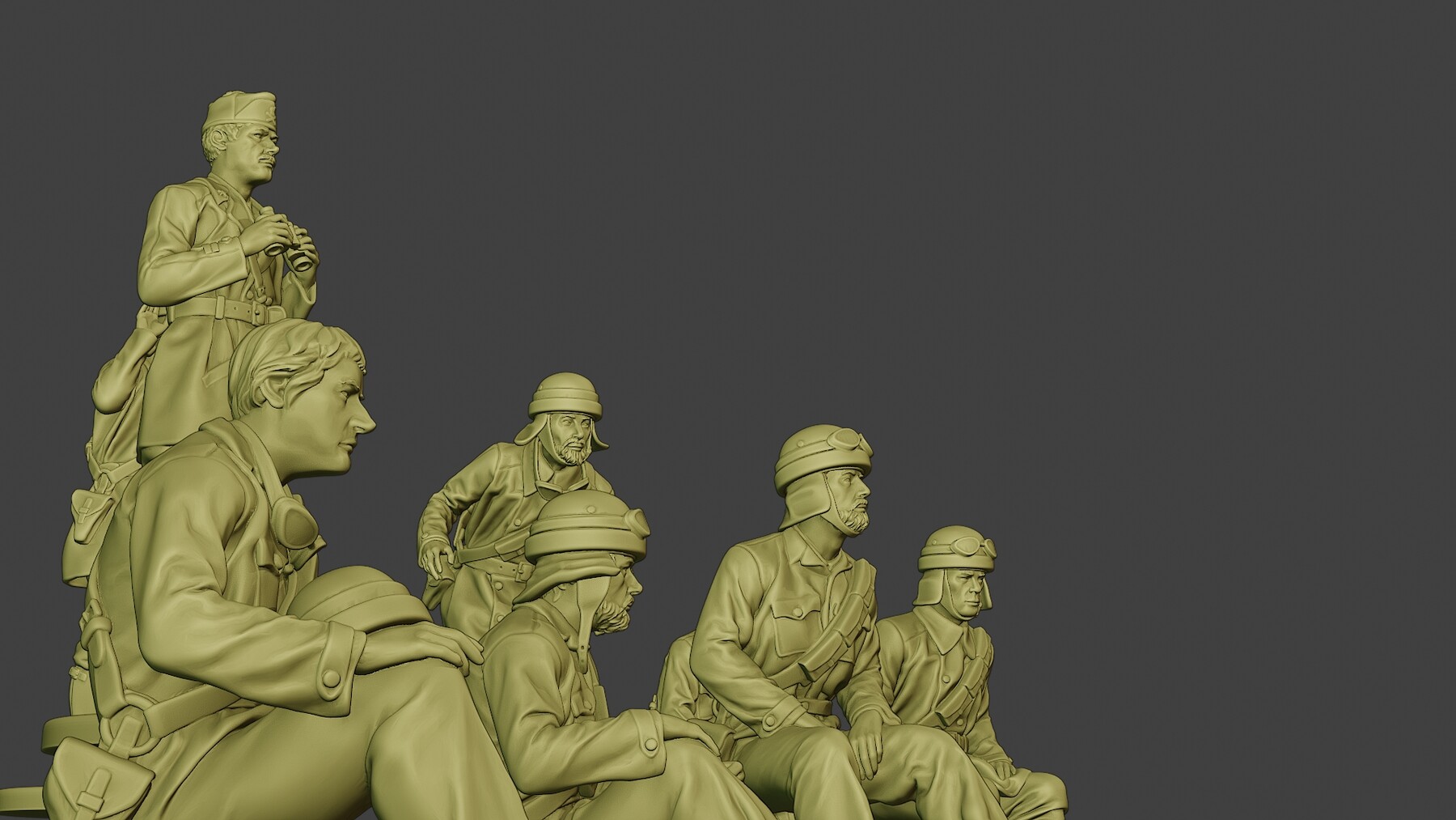 ArtStation - Italian Tank Crew ww2 ITCU1 Pack 1 | Resources