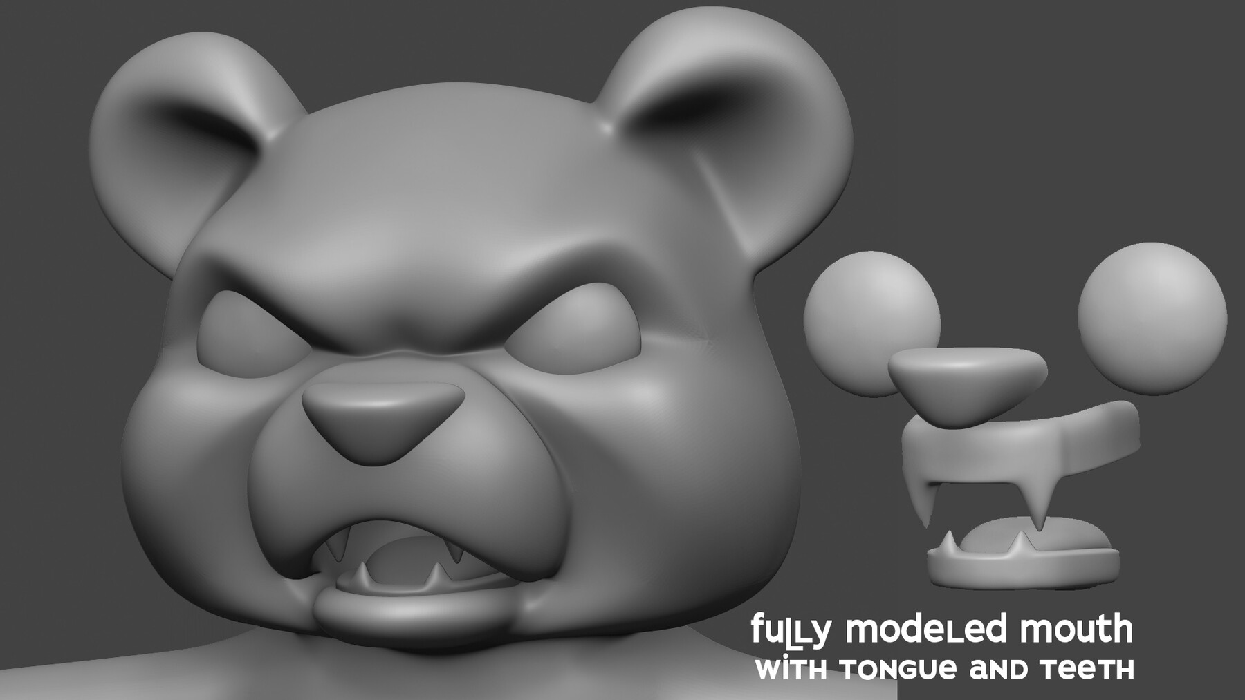 ArtStation - Cartoon Bear Base Mesh | Resources