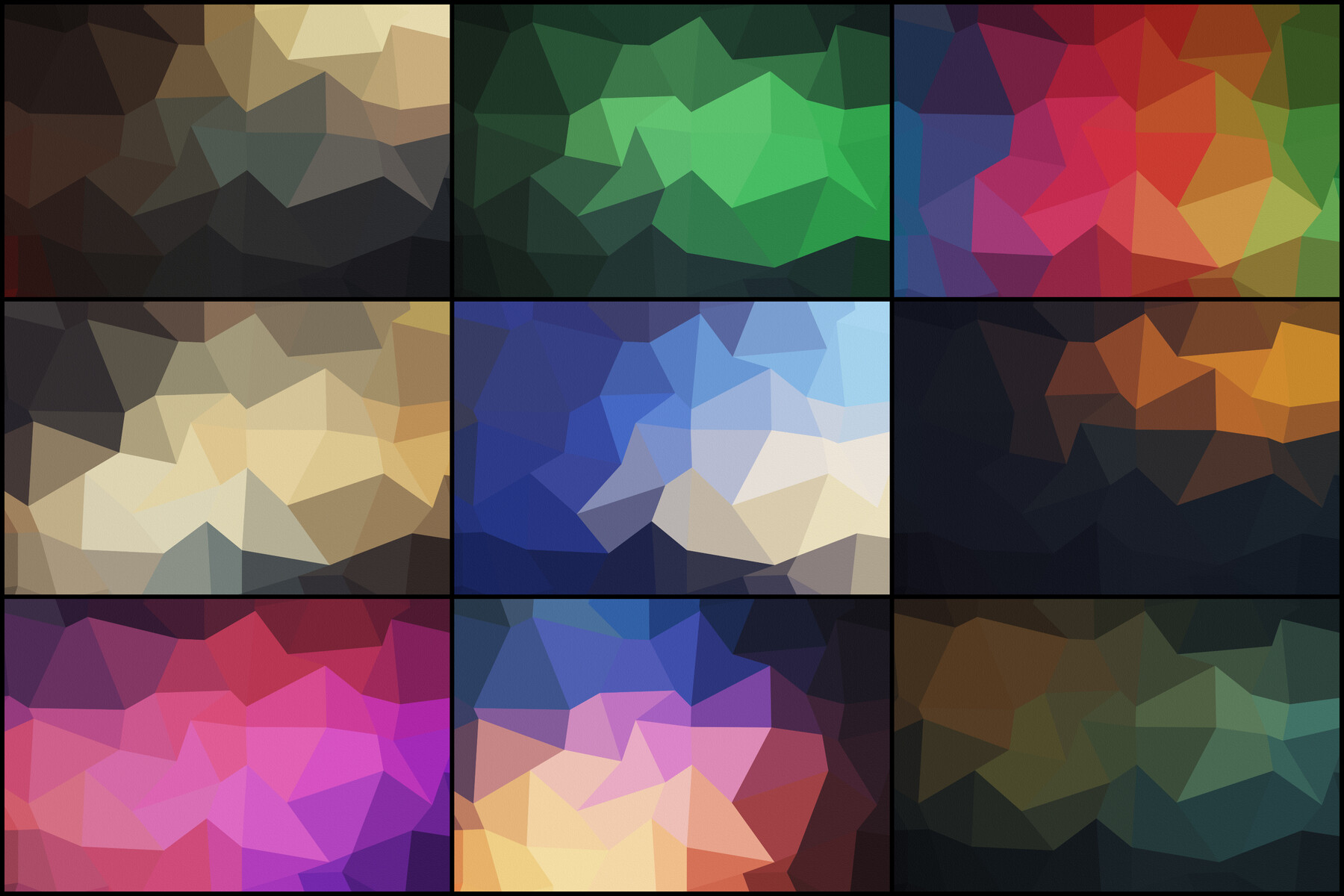 ArtStation - 30 Abstract Polygon Backgrounds - Vol. 2 | Artworks