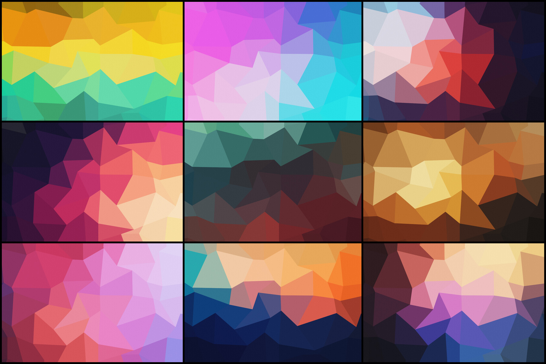 ArtStation - 30 Abstract Polygon Backgrounds - Vol. 2 | Artworks