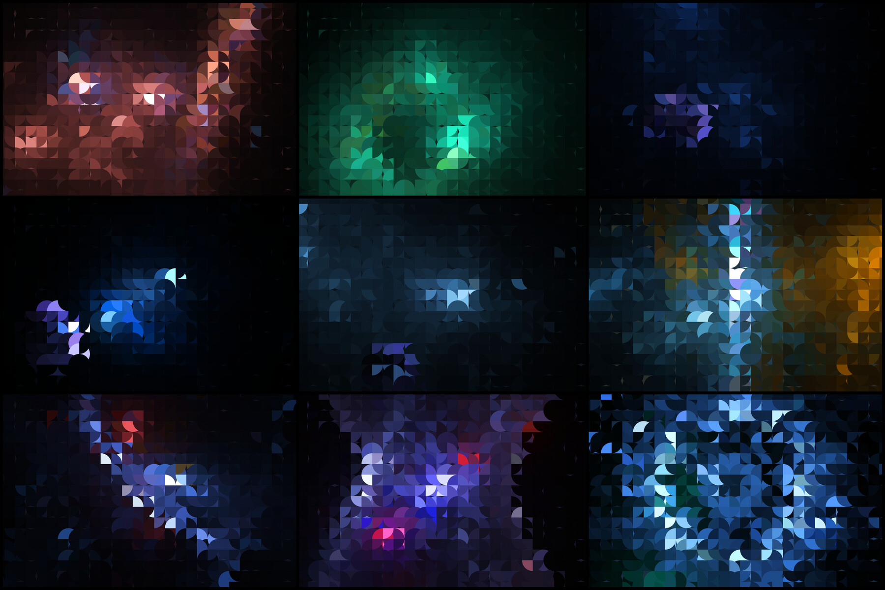 ArtStation - 30 Avant Garde Mosaic Backgrounds - Vol.2 | Artworks