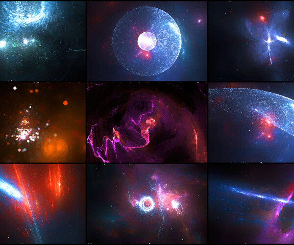 ArtStation - 30 Pointillism Space Backgrounds - Vol. 2 | Artworks