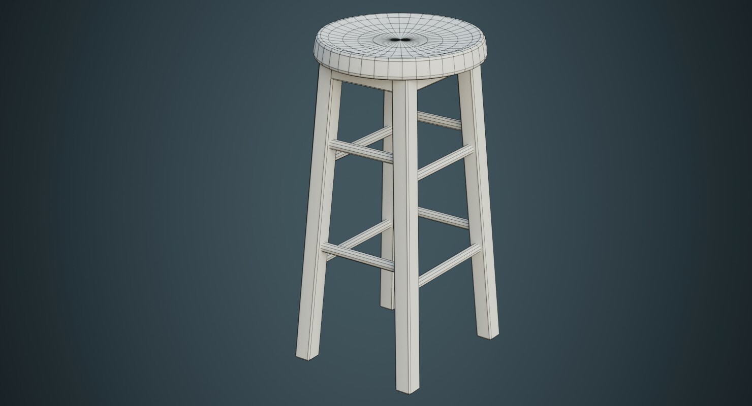 ArtStation - Stool 2A | Game Assets