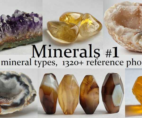 ArtStation - Minerals vol.1. 14 Mineral Types, 1320+ Reference Photo ...