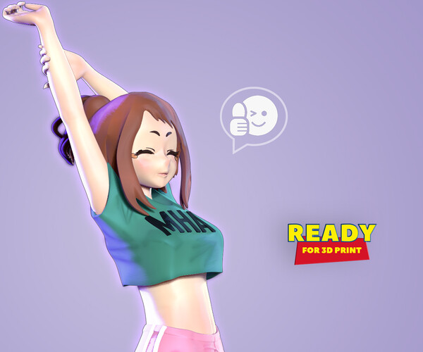 ArtStation - Ochaco - Morning stretches | Resources