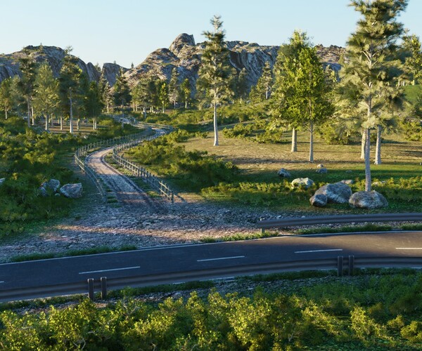 ArtStation - Roads and paths in Blender | Resources