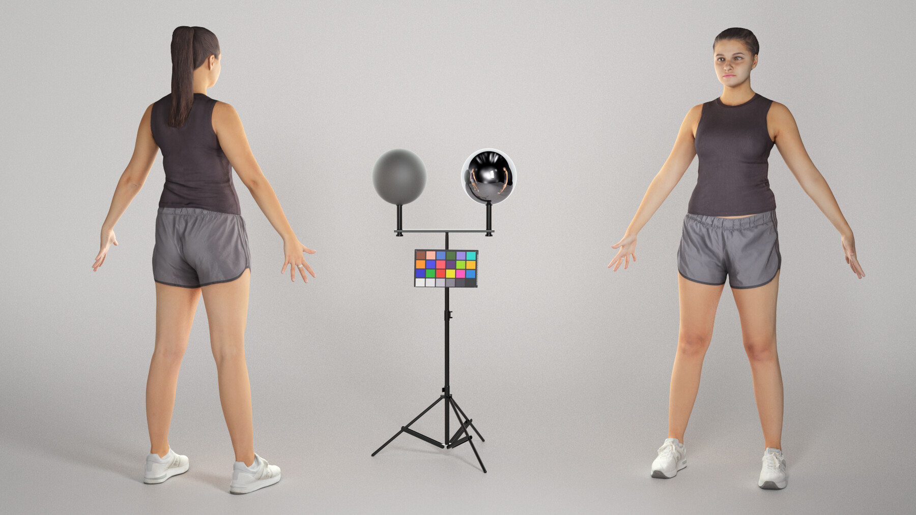 ArtStation - Pretty young woman in A-pose 279 | Game Assets