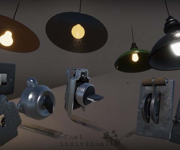 ArtStation - Breakable Lamps | Models & Unity scripts | Game Assets