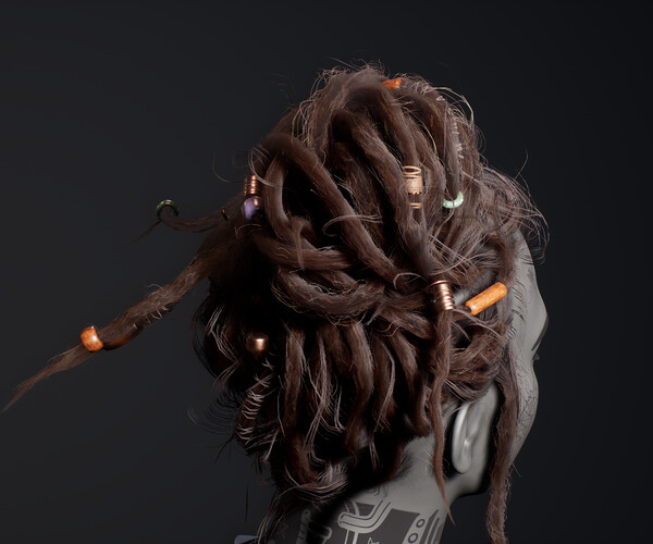 ArtStation - Dreadlocks Hairstyle | Game Assets