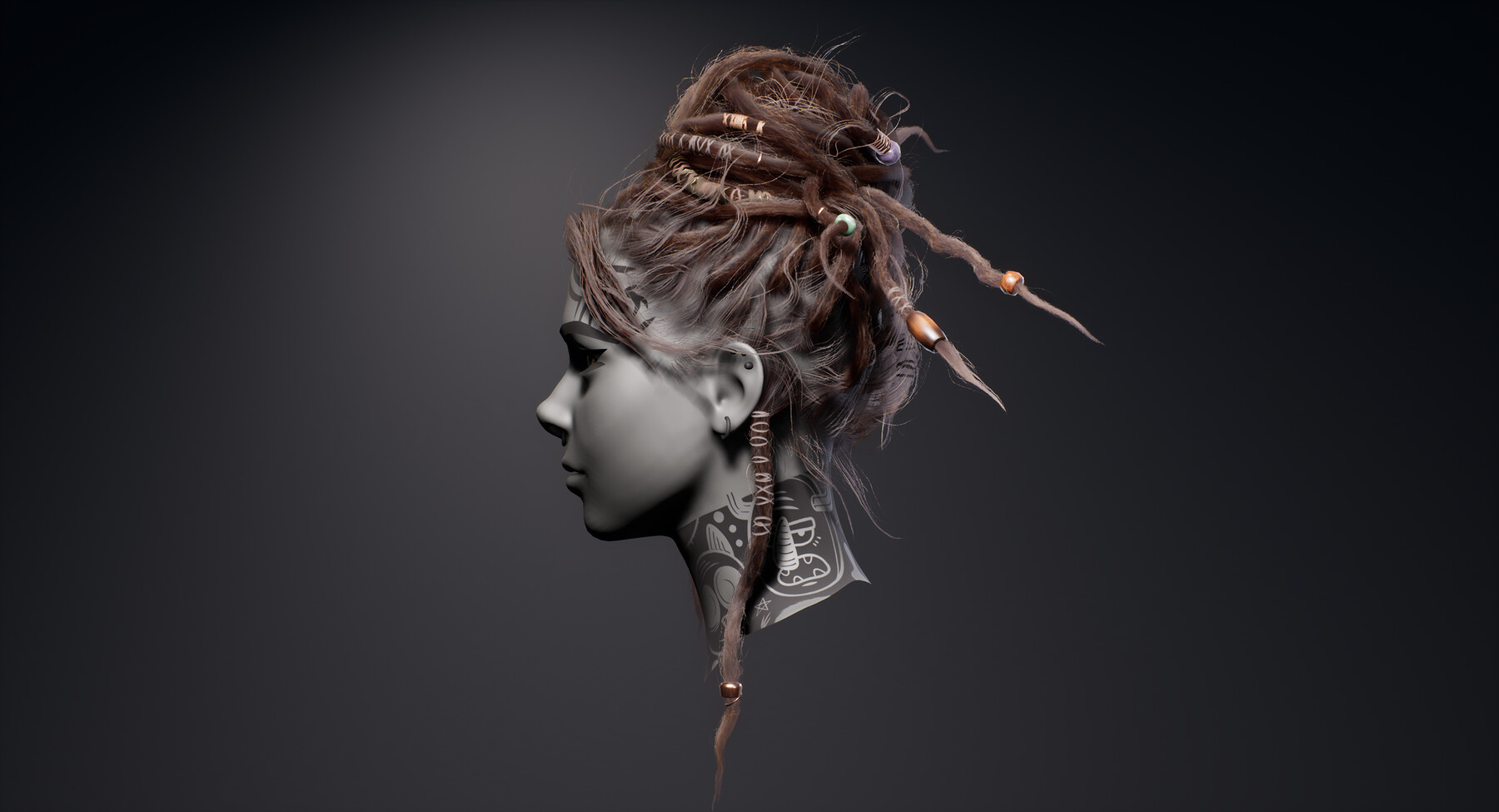 ArtStation - Dreadlocks Hairstyle | Game Assets