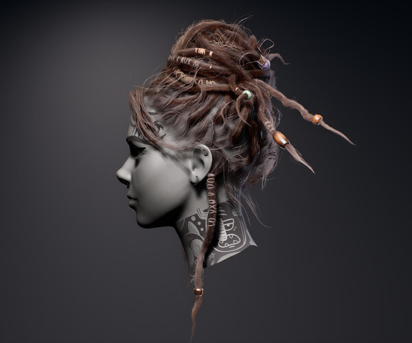 ArtStation - Dreadlocks Hairstyle | Game Assets