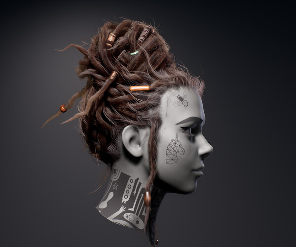 ArtStation - Dreadlocks Hairstyle | Game Assets