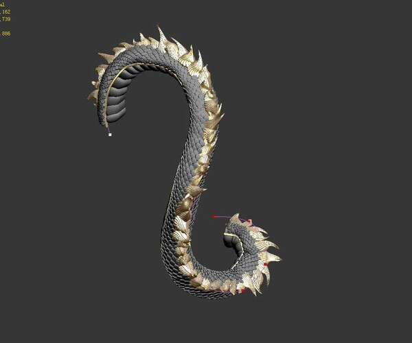 ArtStation - Novice village dragon tail | Game Assets