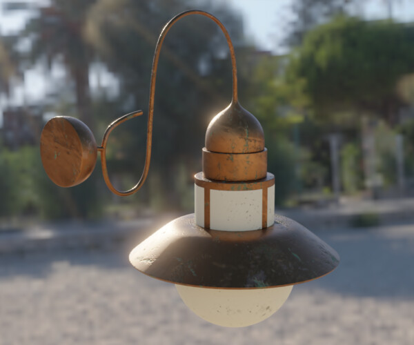 ArtStation - Hanging Street Lamp | Game Assets