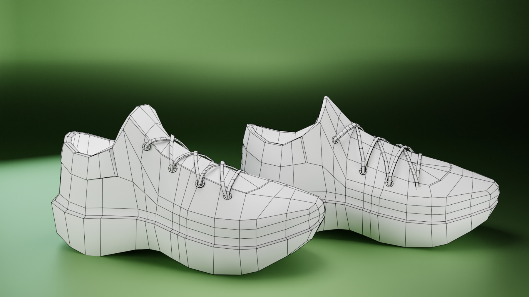 ArtStation - Sneakers red WL low poly 3D model with PBR Low-poly 3D ...