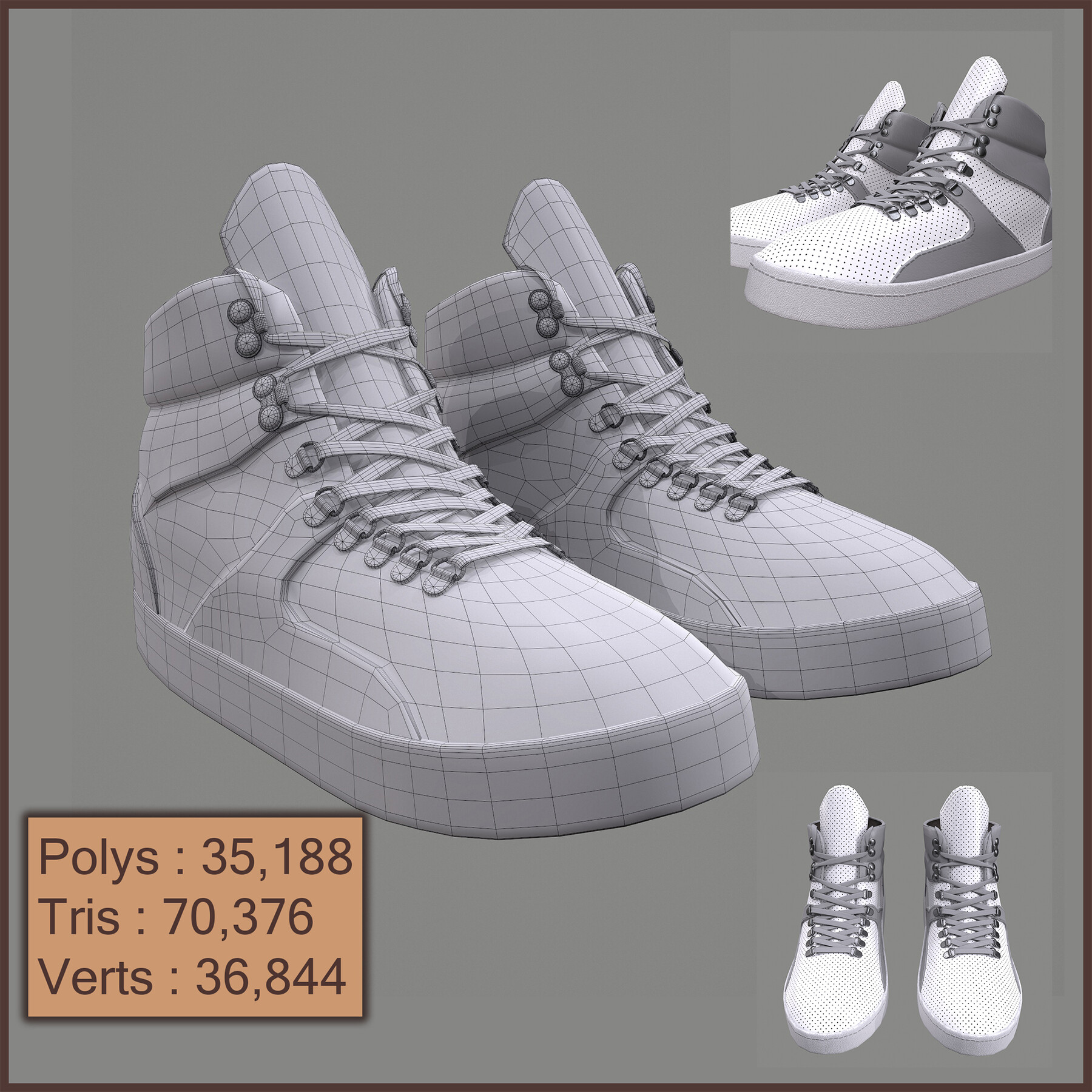 ArtStation - 25 Models Of Womens And Mens Shoes | Game Assets