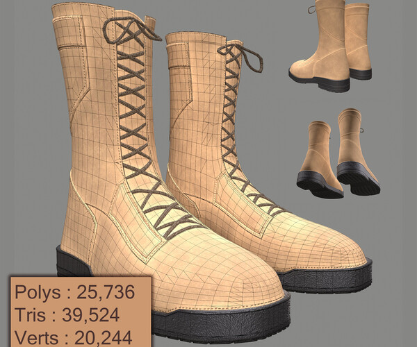 ArtStation - 25 Models Of Womens And Mens Shoes | Game Assets
