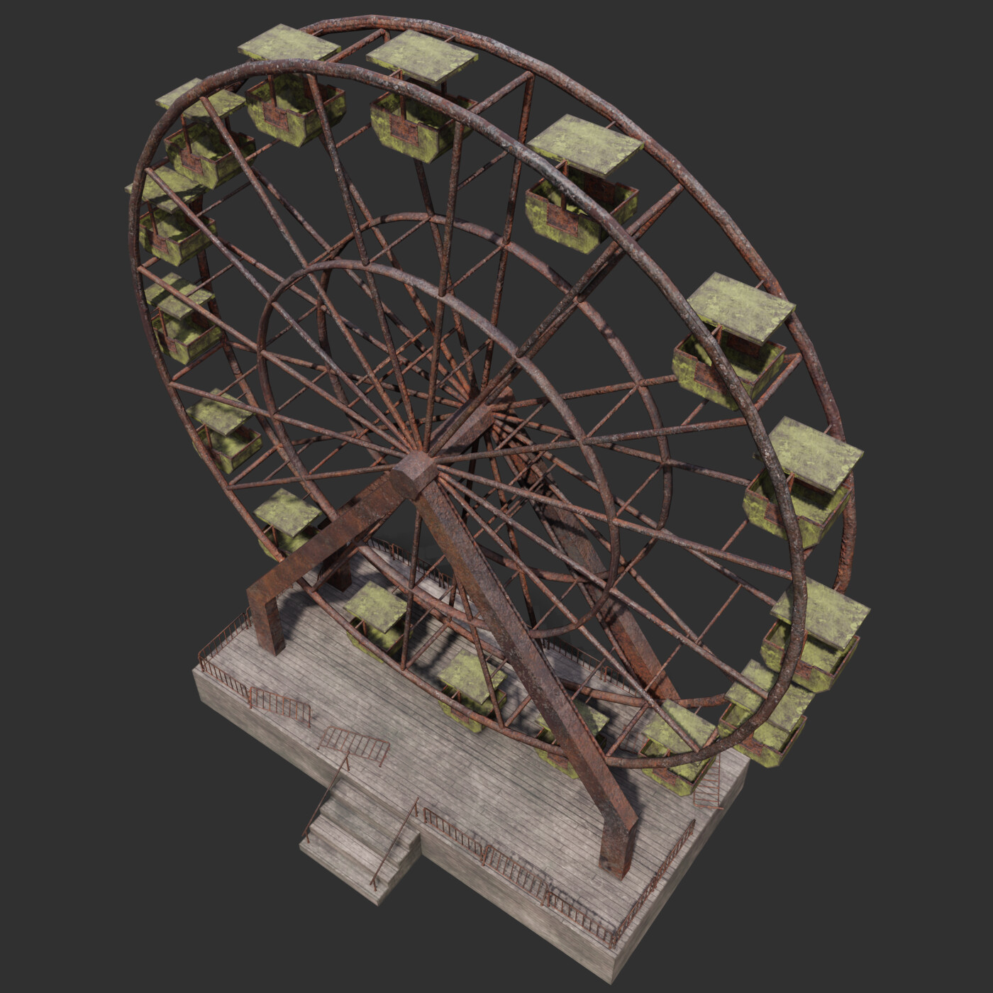 ArtStation - Abandoned Ferris Wheel PBR | Game Assets