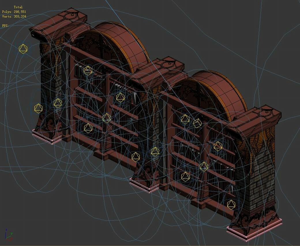 ArtStation - Library - Bookcase 01 | Resources