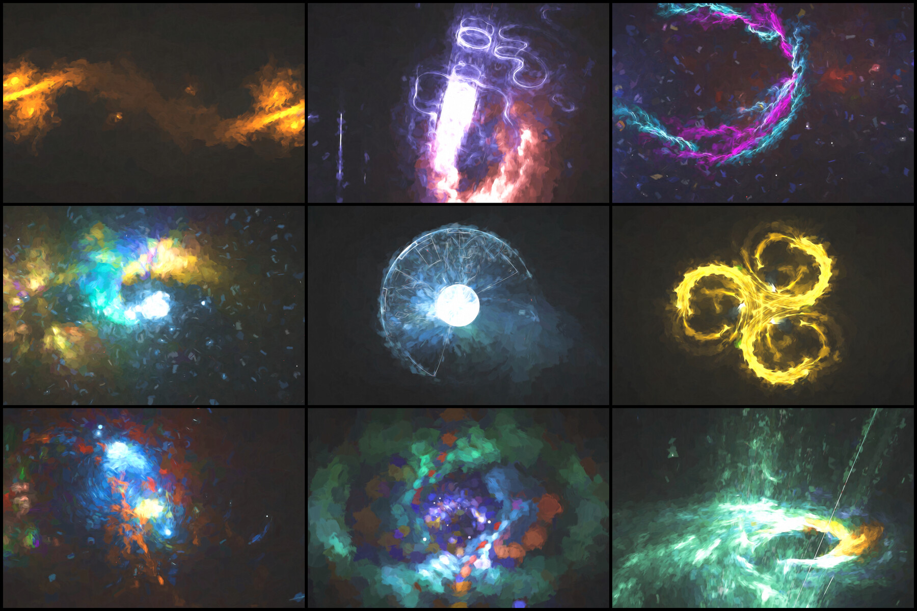 ArtStation - 40 Monet Style Space Backgrounds | Artworks