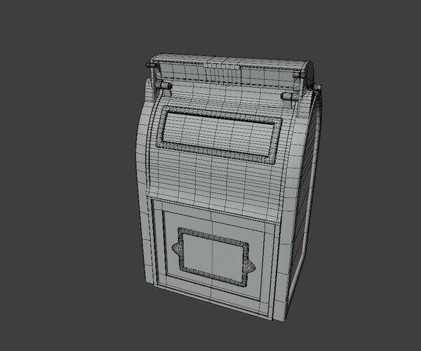 ArtStation - Mailbox Low-poly 3D model | Game Assets
