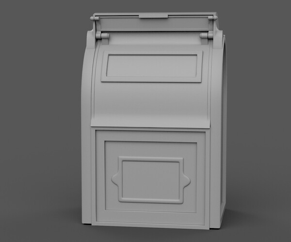 ArtStation - Mailbox Low-poly 3D model | Game Assets