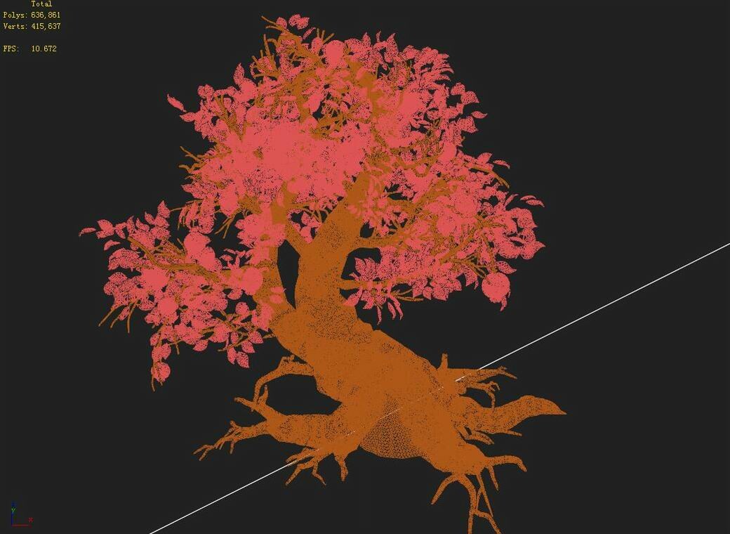 ArtStation - Grass Temple Village - Tree 02 | Resources