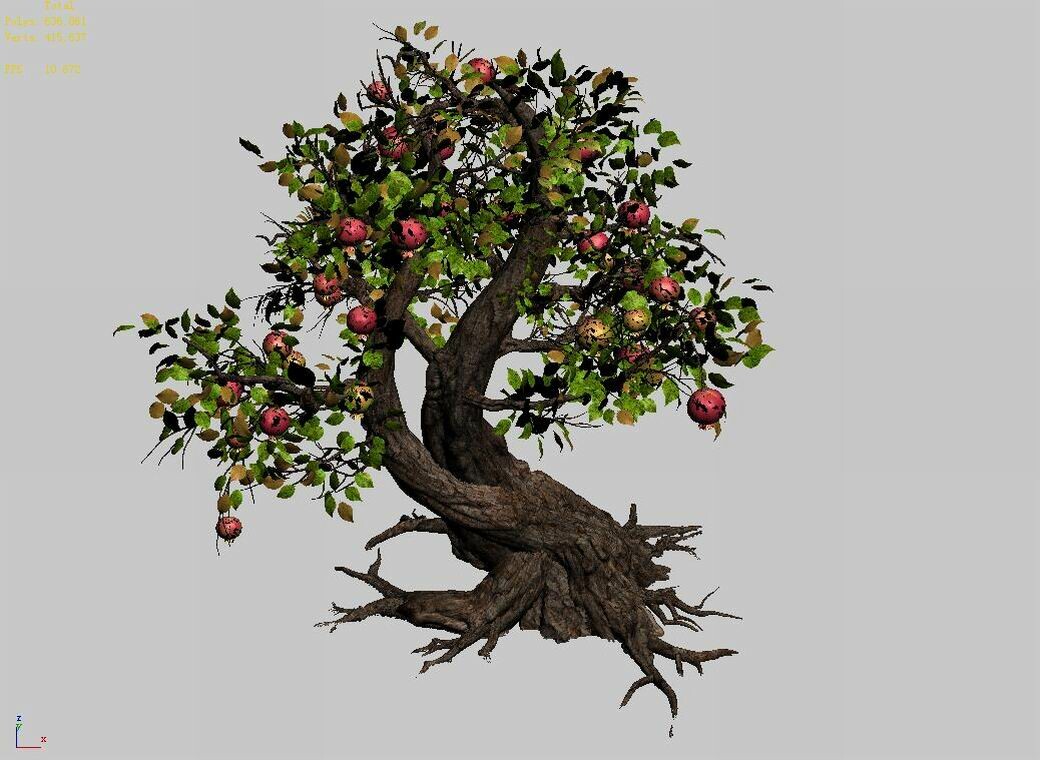 ArtStation - Grass Temple Village - Tree 02 | Resources