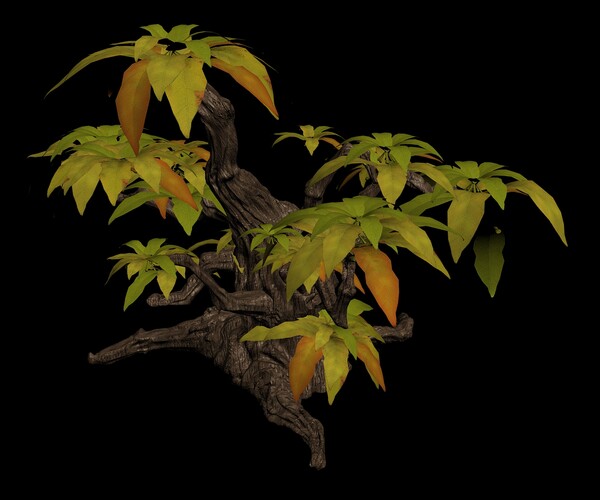 ArtStation - Grass Temple Village - shrubs 01 | Resources
