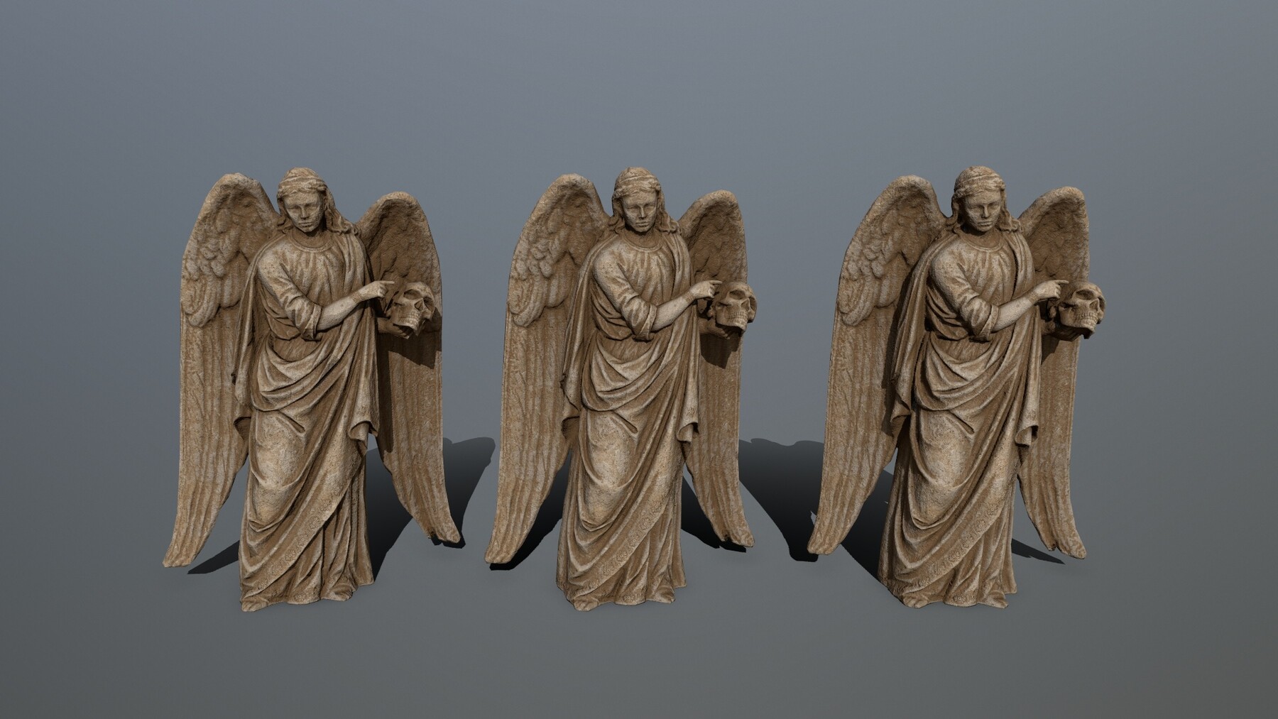 ArtStation - angel statue 3 | Game Assets