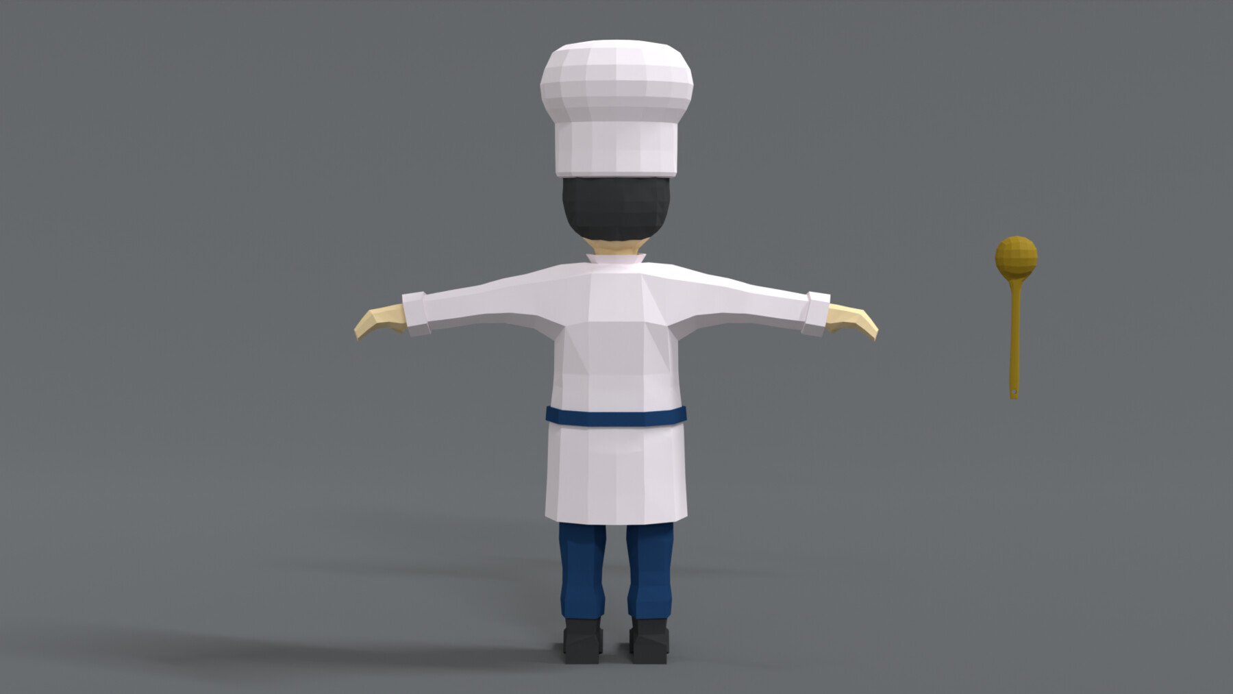 ArtStation - Low Poly Cartoon Chef | Game Assets