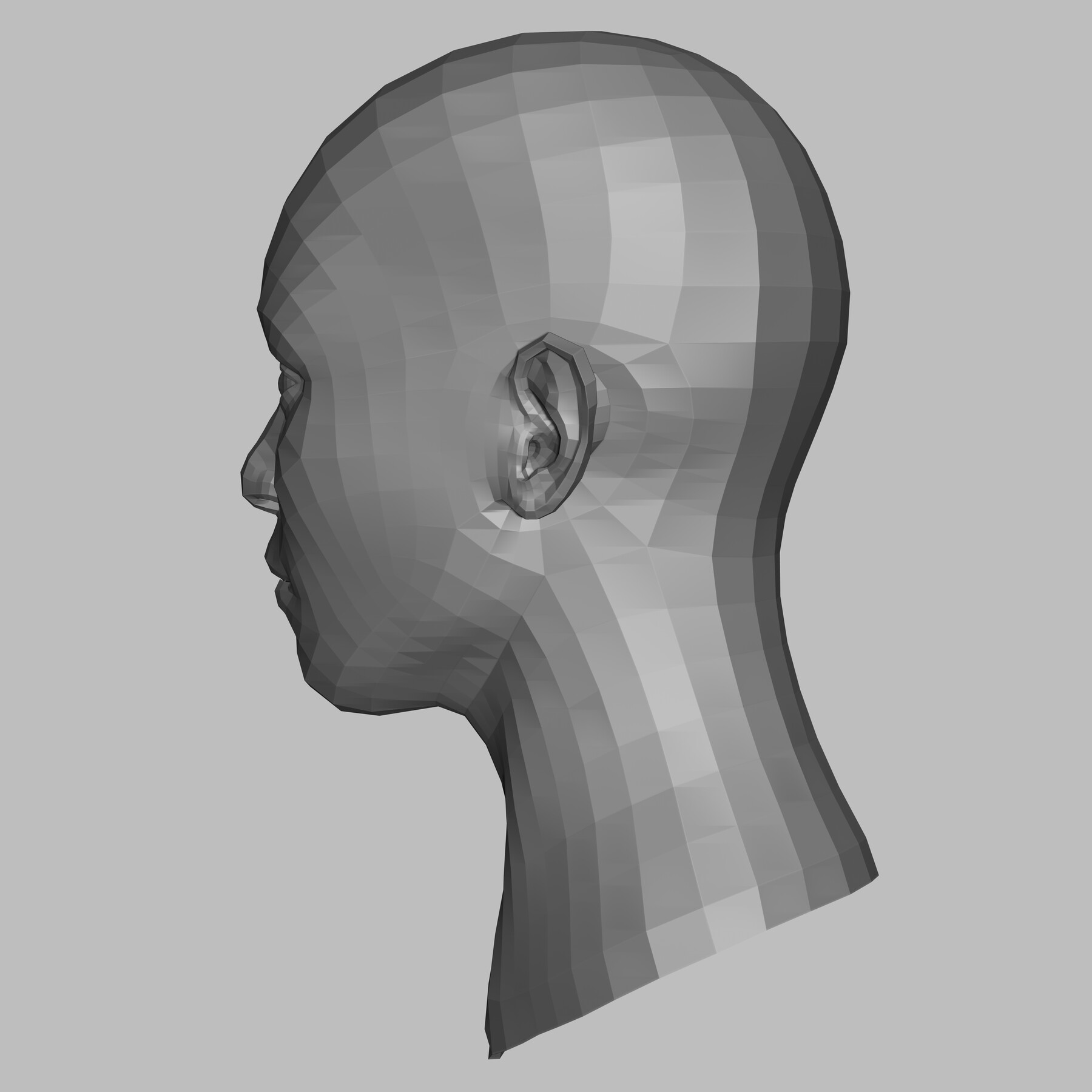 ArtStation - Female Head Base Mesh | Resources