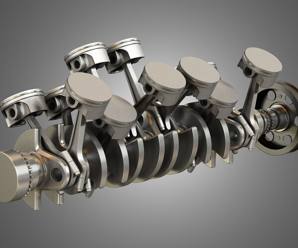 ArtStation - V12 Engine-12 Cylinders | Resources