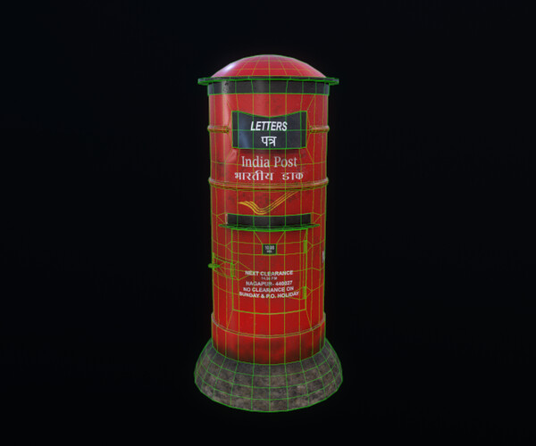 ArtStation - Indian PostBox Game Ready Asset / Prop ( In House Project ) | Game Assets