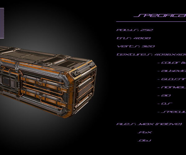 ArtStation - Cargo Container 'A' (LP) | Game Assets