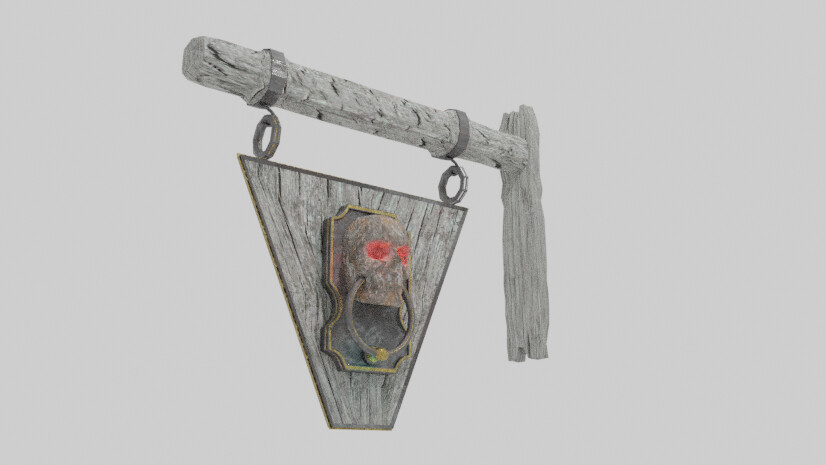 ArtStation - Medieval Sign | Game Assets