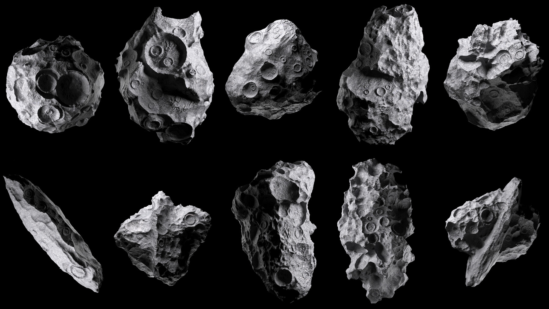 ArtStation - Asteroids Bundle | Resources