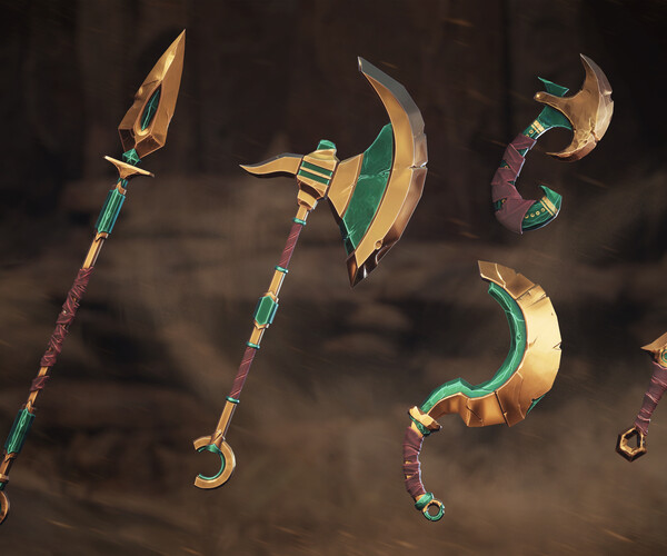 ArtStation - 3D Stylized Weapon Set (Game Assets) | Game Assets