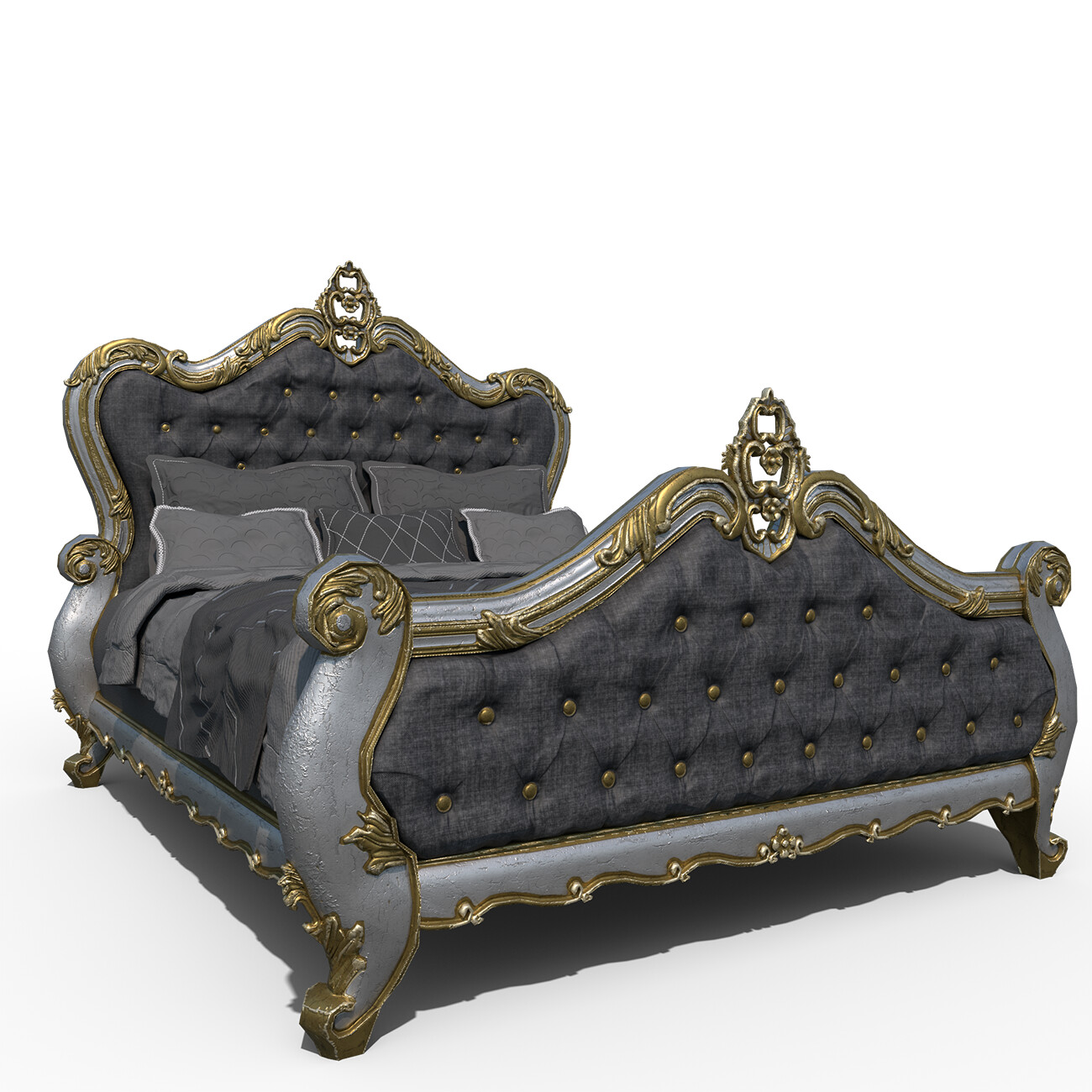 ArtStation - Bed 02 | Game Assets