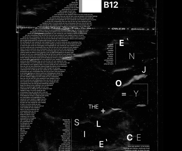 ArtStation - Posters "Dissolve me" | Artworks