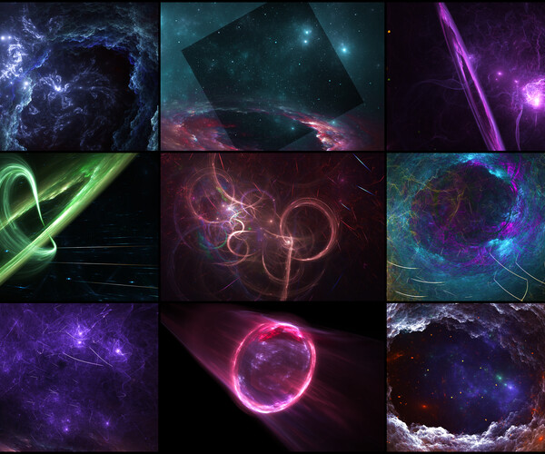 ArtStation - 50 Abstract Space Backgrounds - Vol. 3 | Artworks