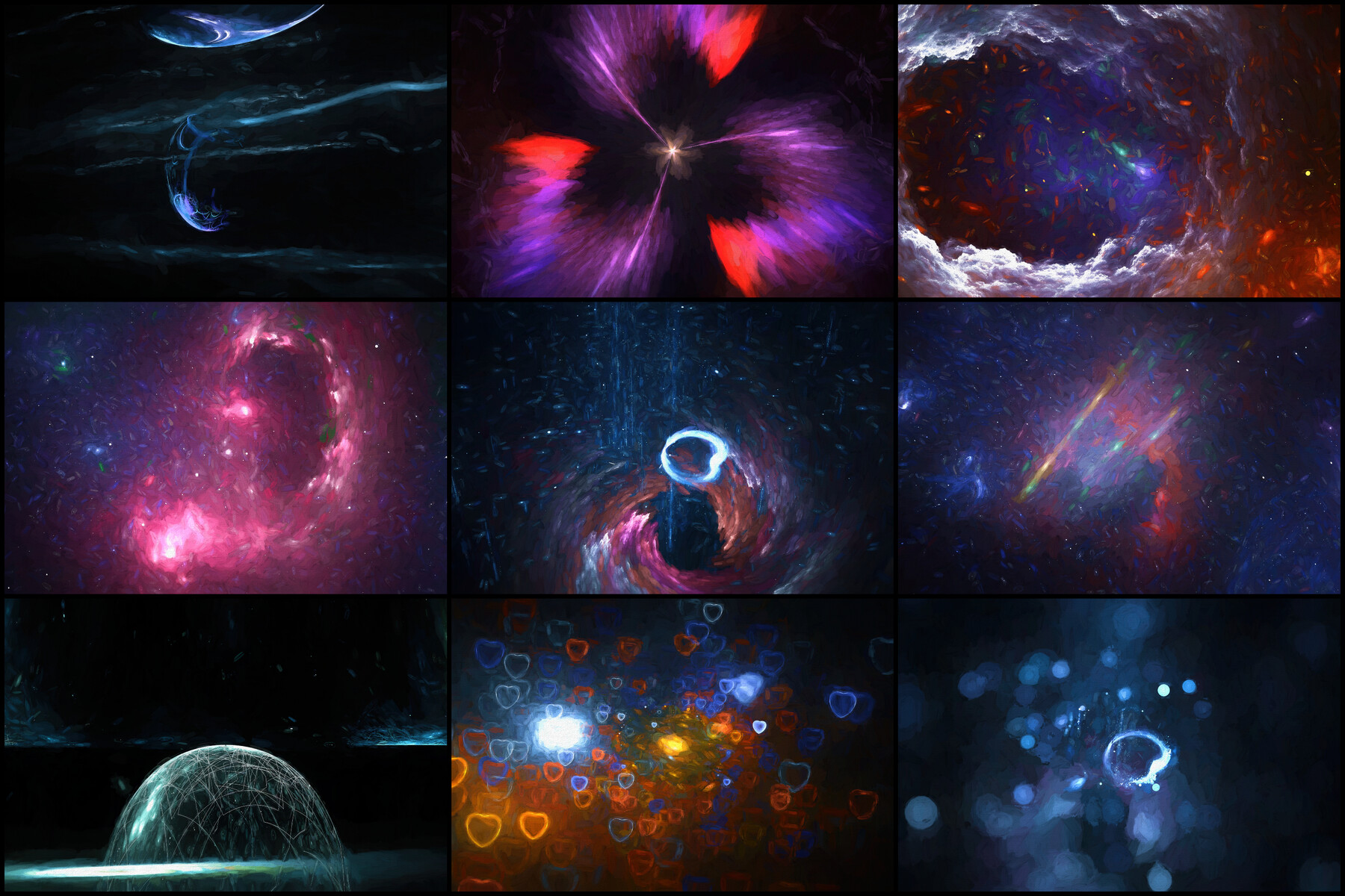 ArtStation - 50 Oil Painting Space Backgrounds - Vol. 1 | Artworks