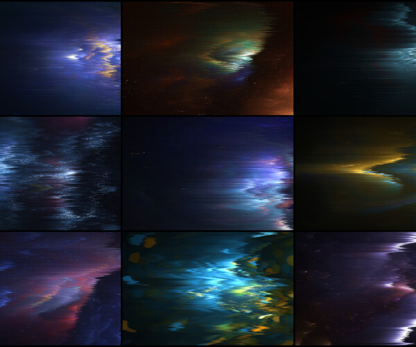 ArtStation - 50 Pixel Sorting Backgrounds - Vol. 3 | Artworks